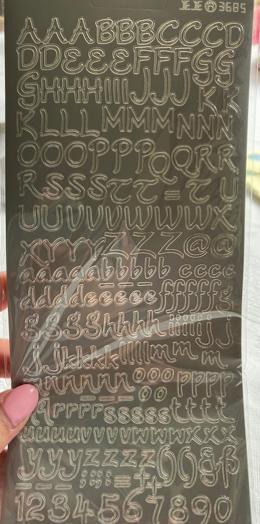 Mixed alphabet and numbers peel offs – Mrsicrafts