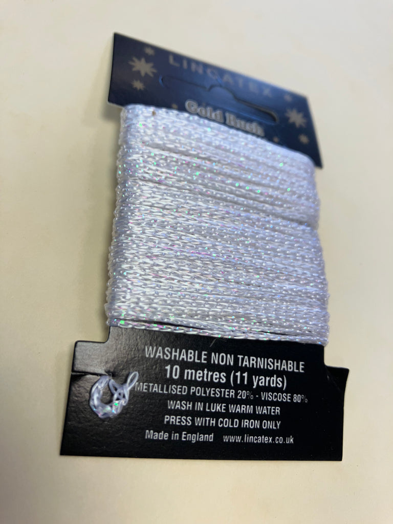 White metallic thread – Mrsicrafts