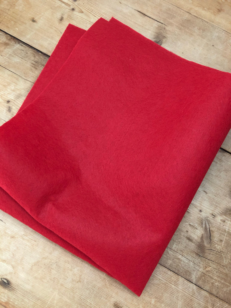 Red Felt - Fat Quarter – Mrsicrafts